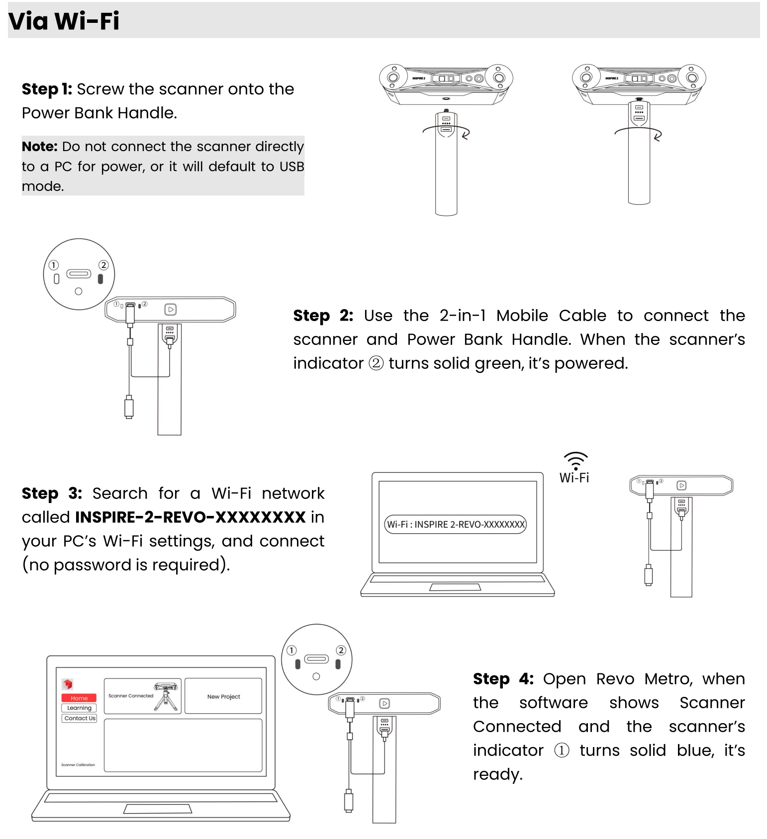 INSPIRE 2 User Manual | Revopint 3D
