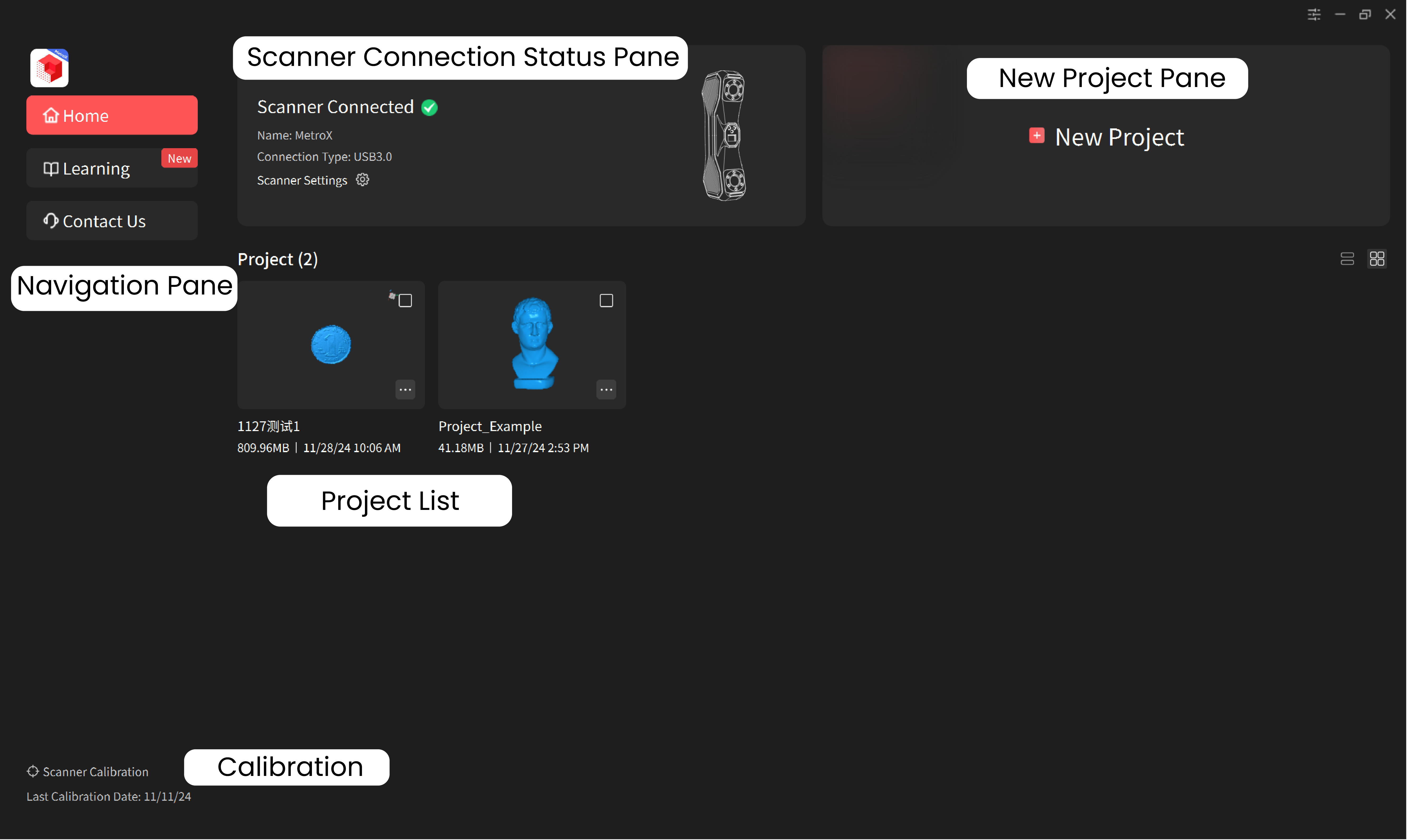 Interface Overview | Revopint 3D